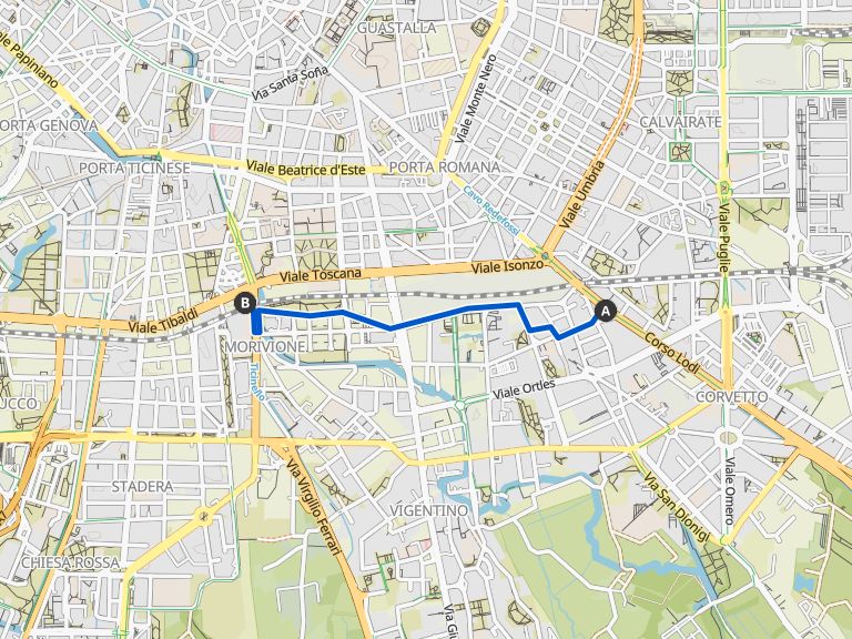 Dalla Stazione delle Biciclette a Tibaldi-Bocconi | bike Tour | Komoot